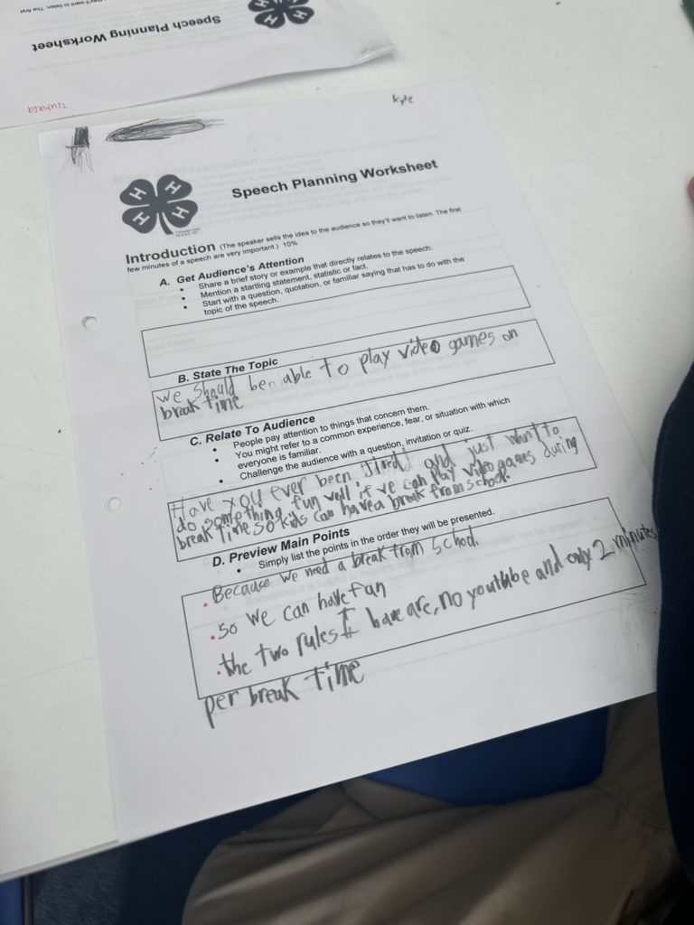 Speech Planning - ATLAS International School